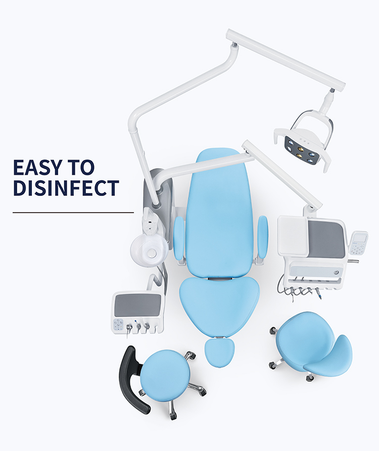 V3 luxury Low cost disinfection dental chair with 2 stools – Foshan ...