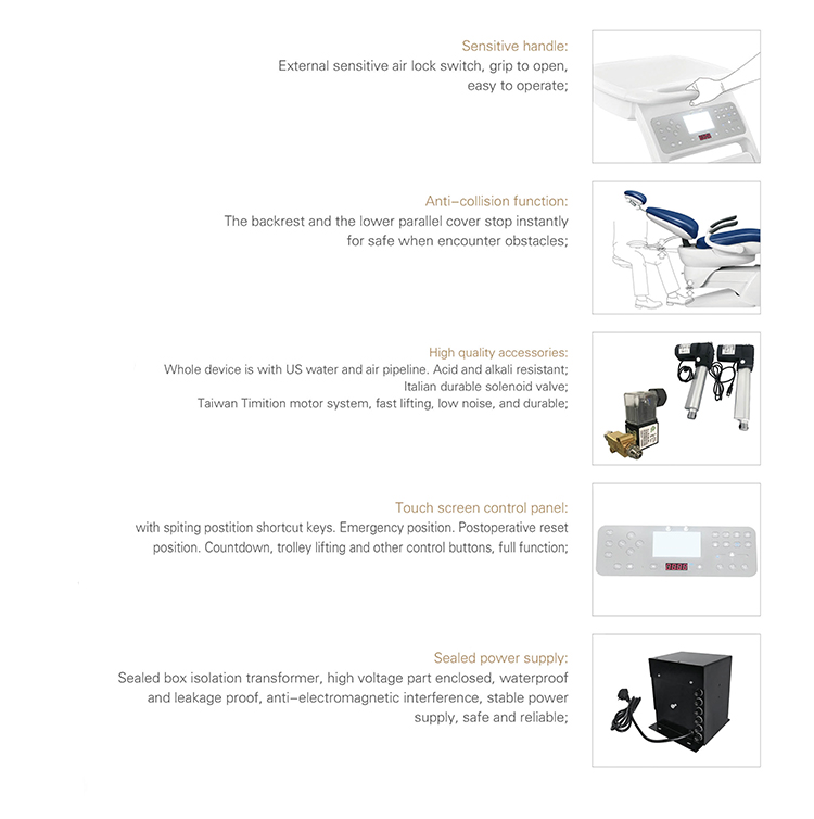 BZ636 PLUX adec Cart four-hands operation dental chairs – Foshan ...