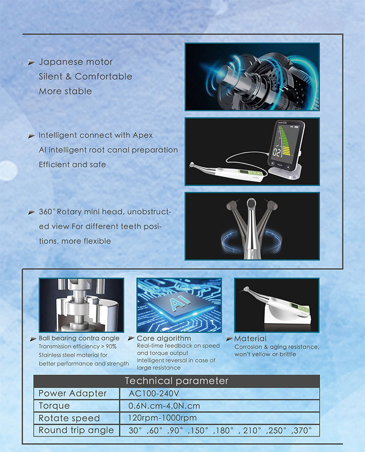 Dental Wireless with Apex Locator Built in Endomotor Endodontic ...
